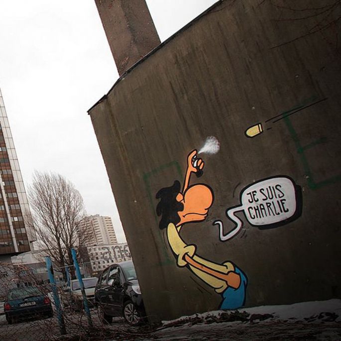 Quand le Street-Art rend hommage à Charlie