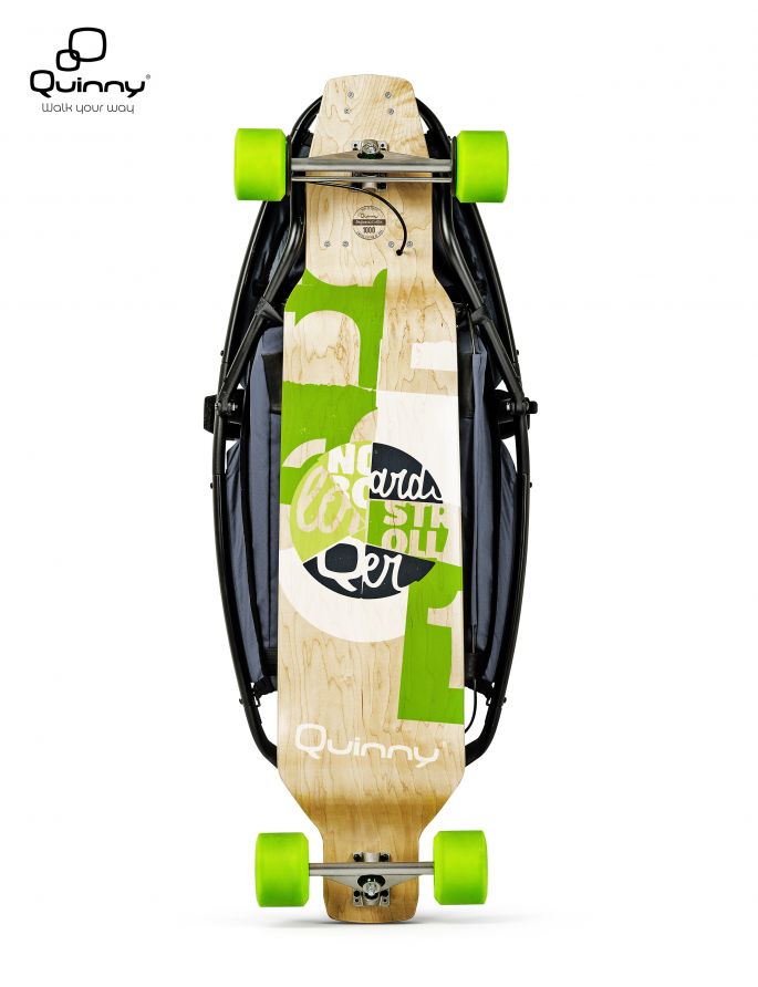 Longboard stroller : La longboard poussette par Quinny