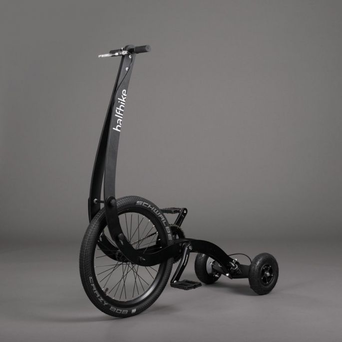 Halfbike II : nouvel engin hybride entre le vélo et la trottinette
