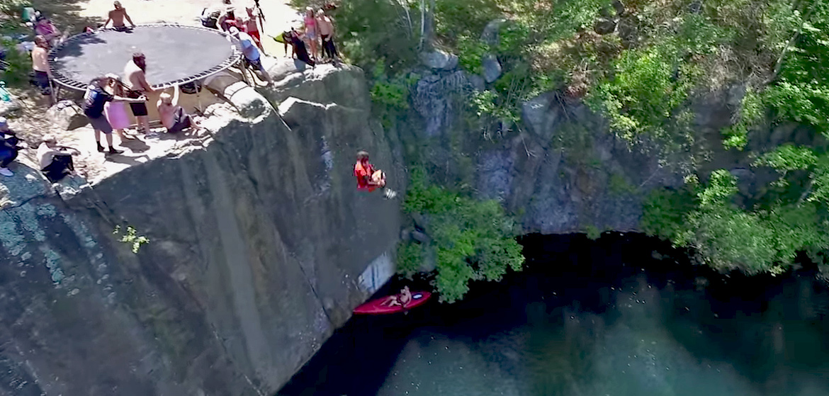 Cliff Jumping : un fail qui aurait pu être fatal