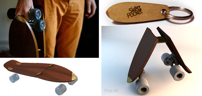 Skëtt Pocket, le premier skate pliable qui tient dans un sac