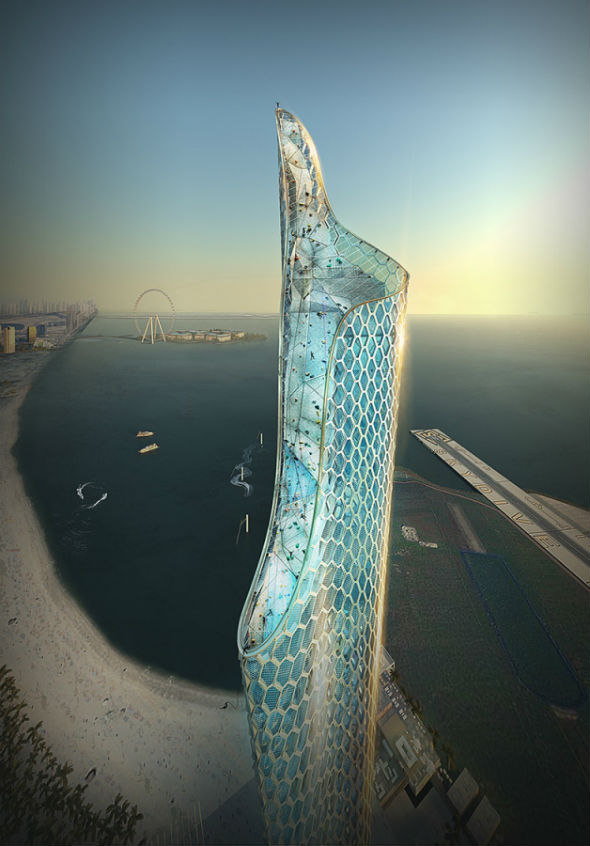 La première tour imaginée pour le base jump se trouvera à Dubai