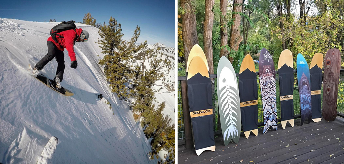 Powdersurf, mix parfait entre surf, skate & snow