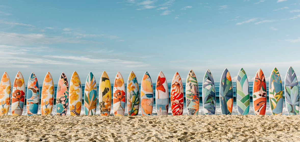 Les planches de surf colorées de Nusa Indah Surfboards