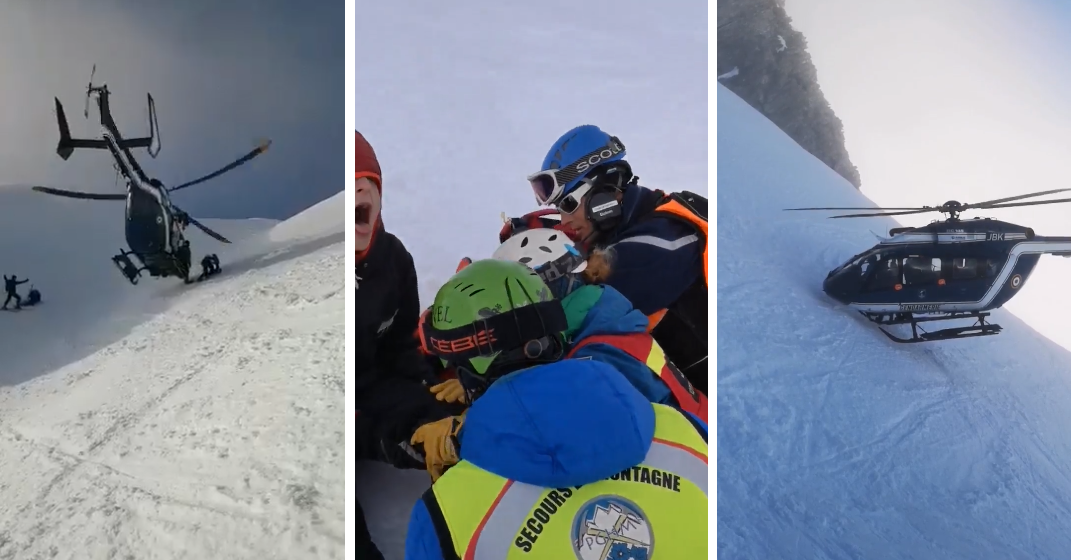 Les images impressionnantes d'un sauvetage du PGHM en Haute-Savoie