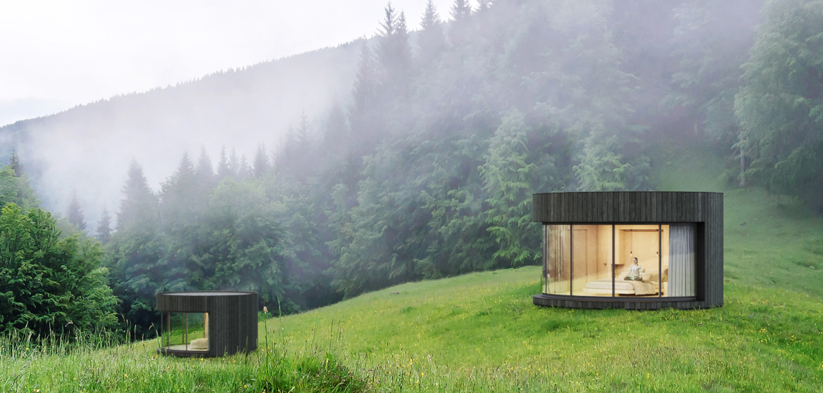 17m² pour cette petite maison ronde immergée dans la nature