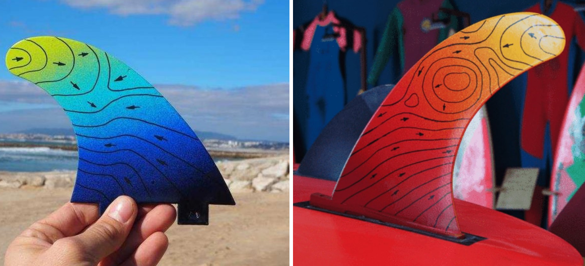 Des ailerons fabriqués avec des bouchons de bouteilles en plastique