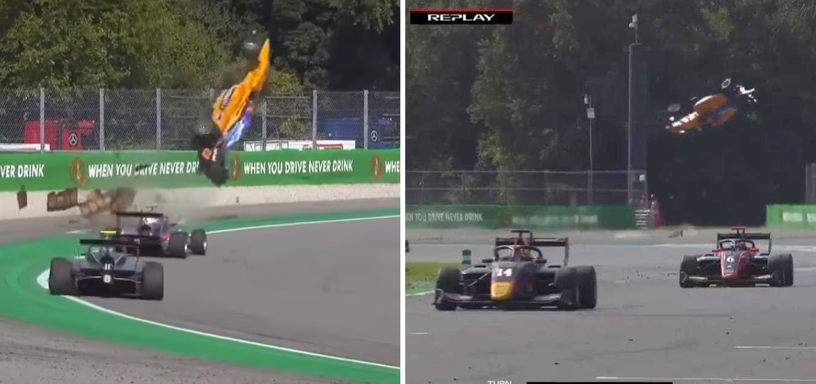 Le crash impressionnant du pilote Alex Peroni à Monza