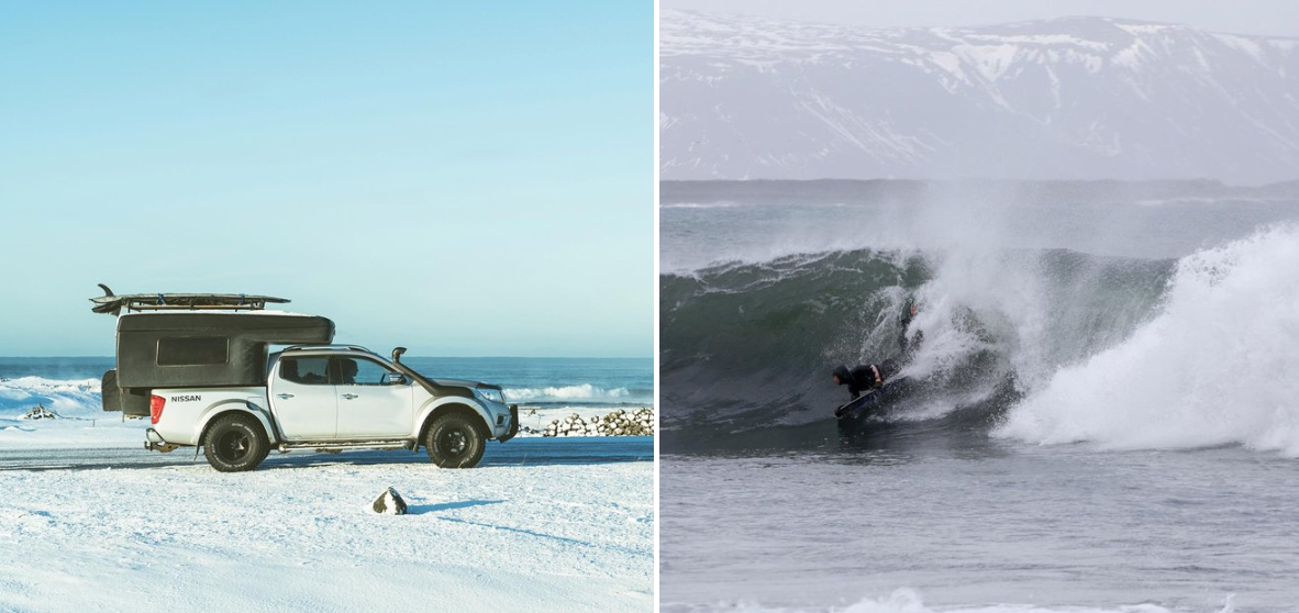 En bodyboard sur une vague jamais surfée de l'Islande