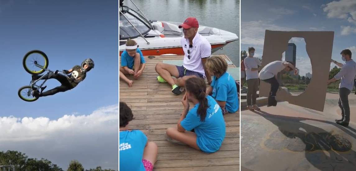 Riding Zone Junior : BMX, as de la glisse et roller silhouette