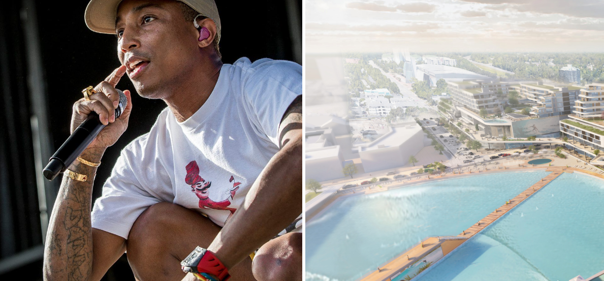 Pharrell Williams sur le point d’ouvrir une piscine à vagues