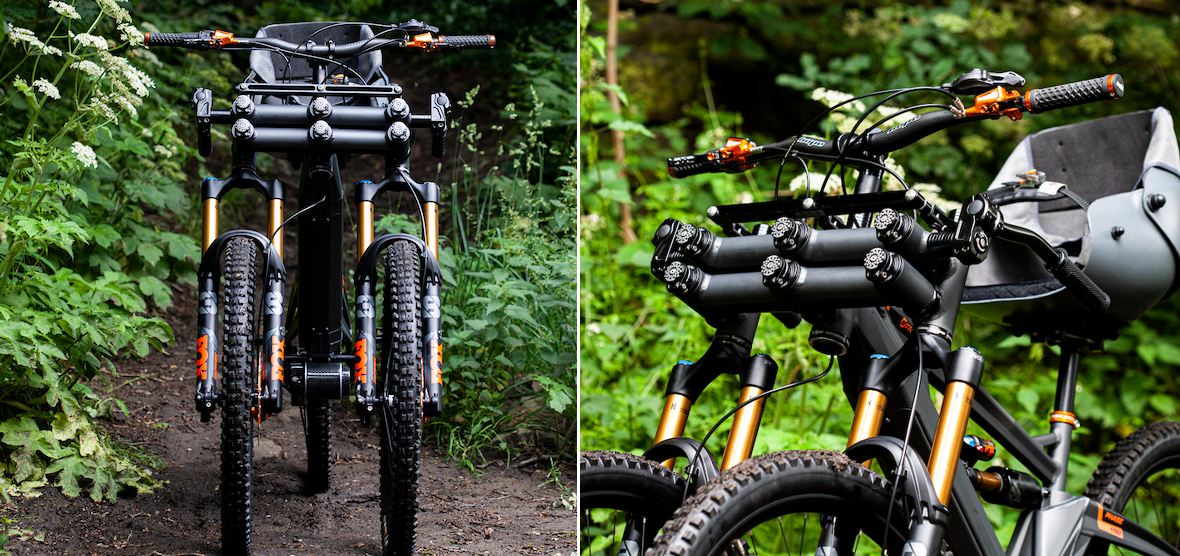 Le VTT à trois roues de la rideuse handisport Lorraine Truong