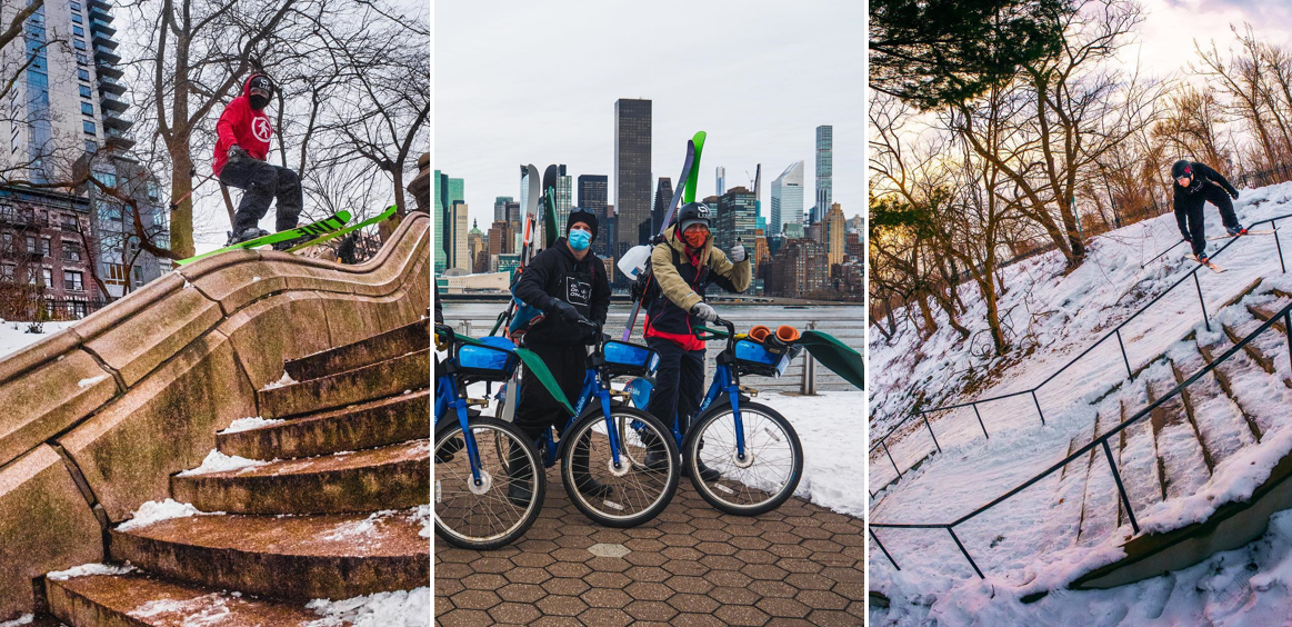 Vidéo : Session ski street dans les rues de New York