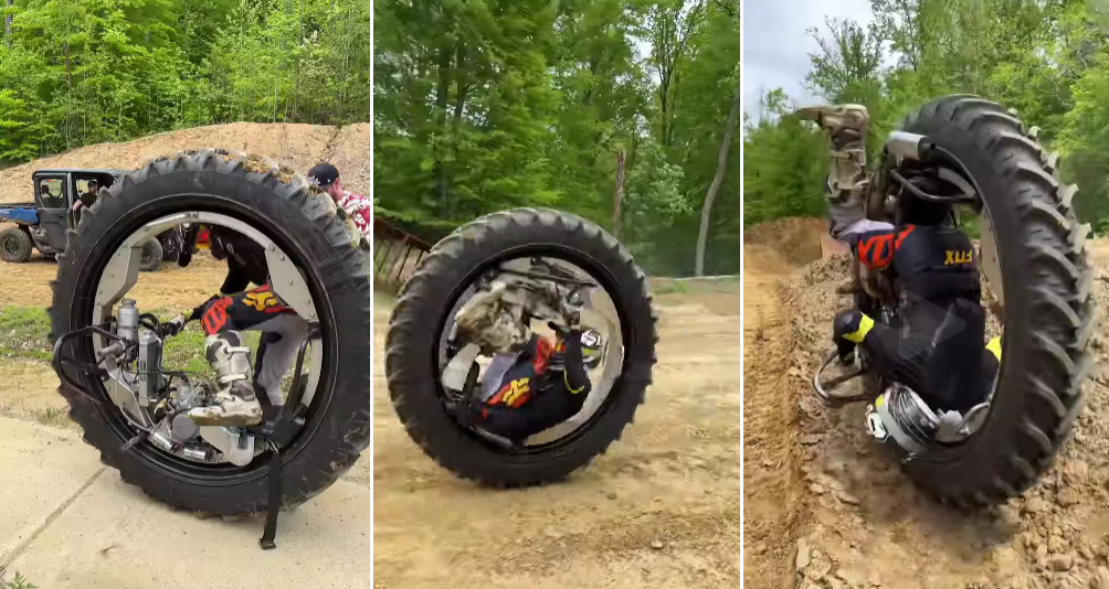La roue motocross infernale imaginée par le Nitro Circus