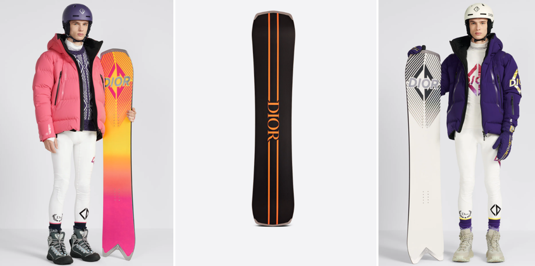 Des snowboards Dior à 6 500 euros