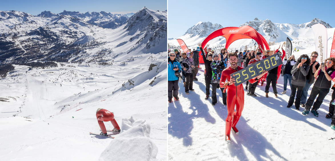 255,500 km/h : Record du monde en ski de vitesse pour le Français Simon ...