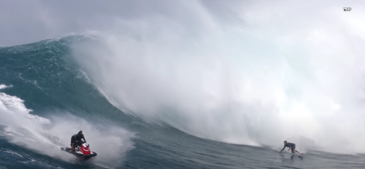 Spectacle XXL à Jaws avec Kai Lenny et Billy Kemper