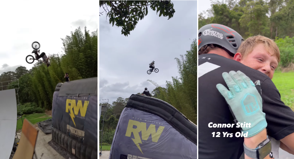 Vidéo : À 12 ans, il pose un triple backflip en BMX