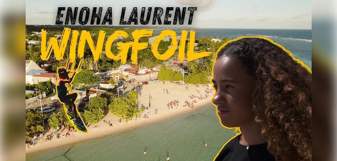 Reportage : En Guadeloupe avec Enoha Laurent, 14 ans et prodige du wingfoil