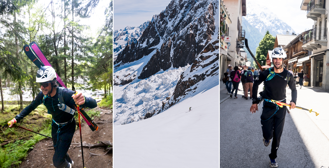 Record d’ascension du mont Blanc en aller-retour par Benjamin Védrines